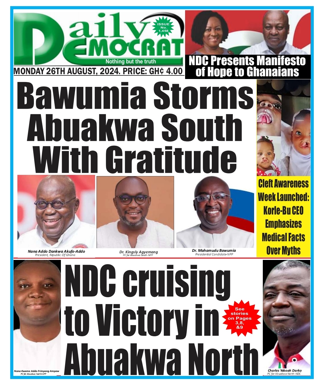 DAILY DEMOCRAT NEWSPAPER, MONDAY 26TH AUGUST, 2024 EDITION - Daily ...