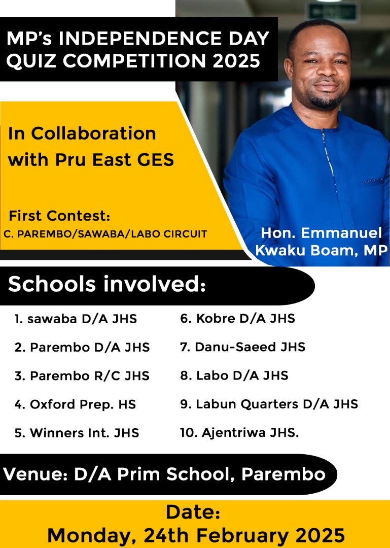 EDUCATION IN MY CONSTITUENCY PARAMOUNT TO ME - PRU EAST MP, HON ...